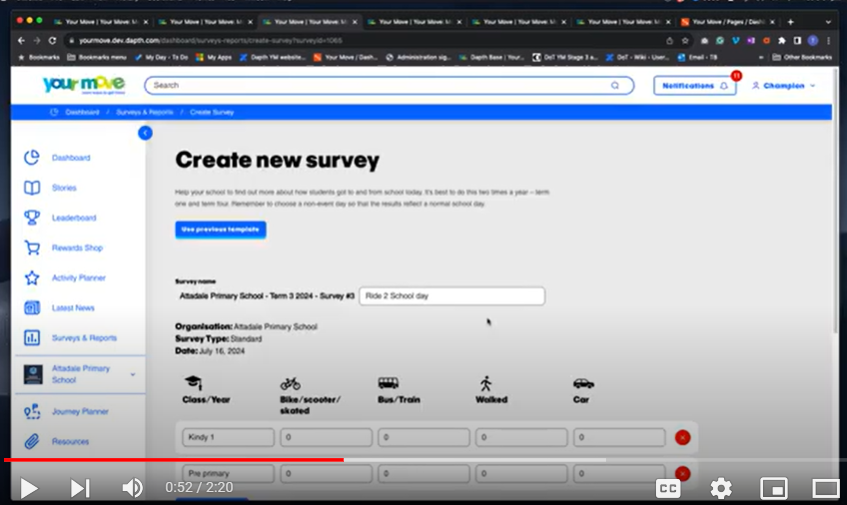Your Move | Video tutorial: How to create a Hands up Survey